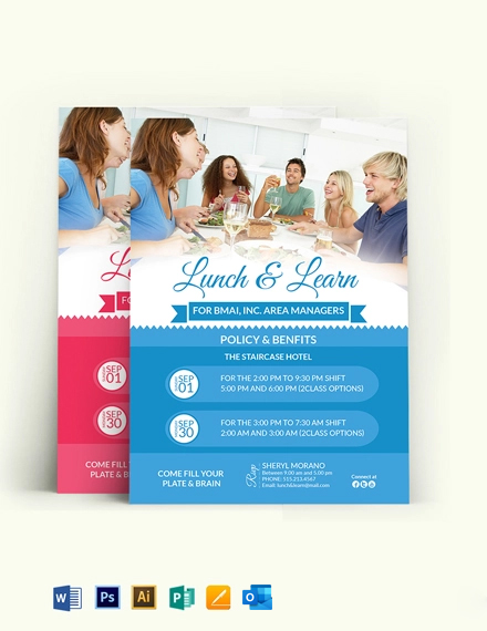 Free Sweet Lunch & Learn Invitation Template - Illustrator, Word ...