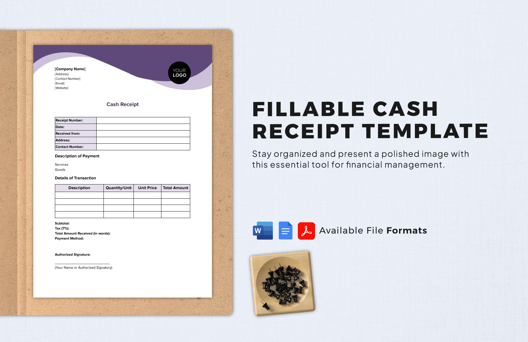 Editable Cash Templates In Word To Download Editable Cash Templates In Word To Download