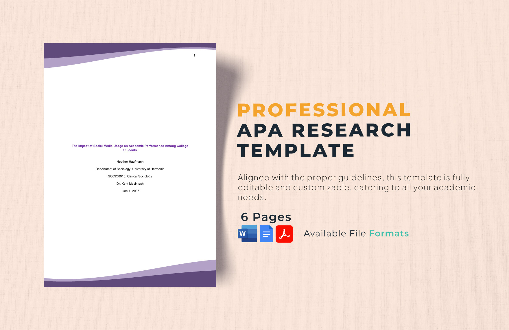 Research Outline Template - Download in Word, Google Docs, PDF ...