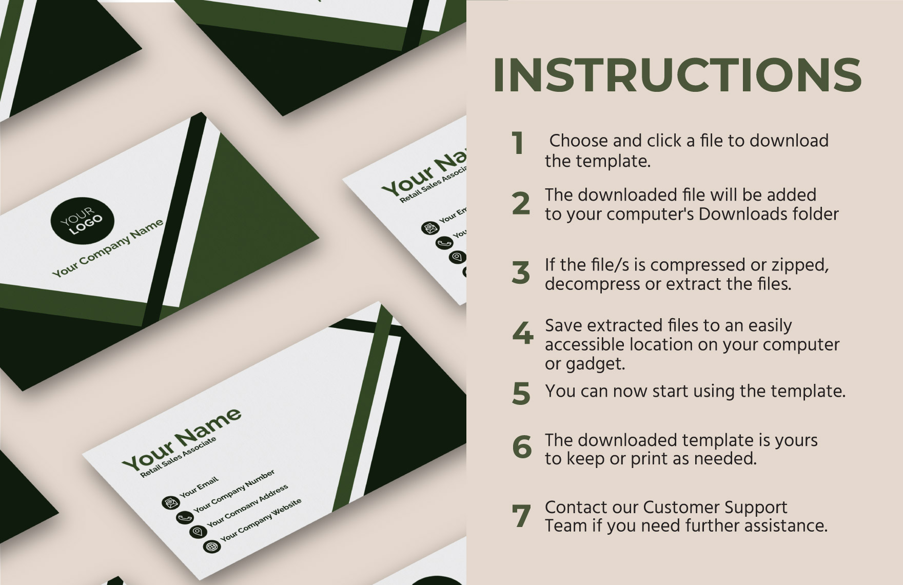 Retail Sales Associate Business Card Template - Download in Word, PDF ...