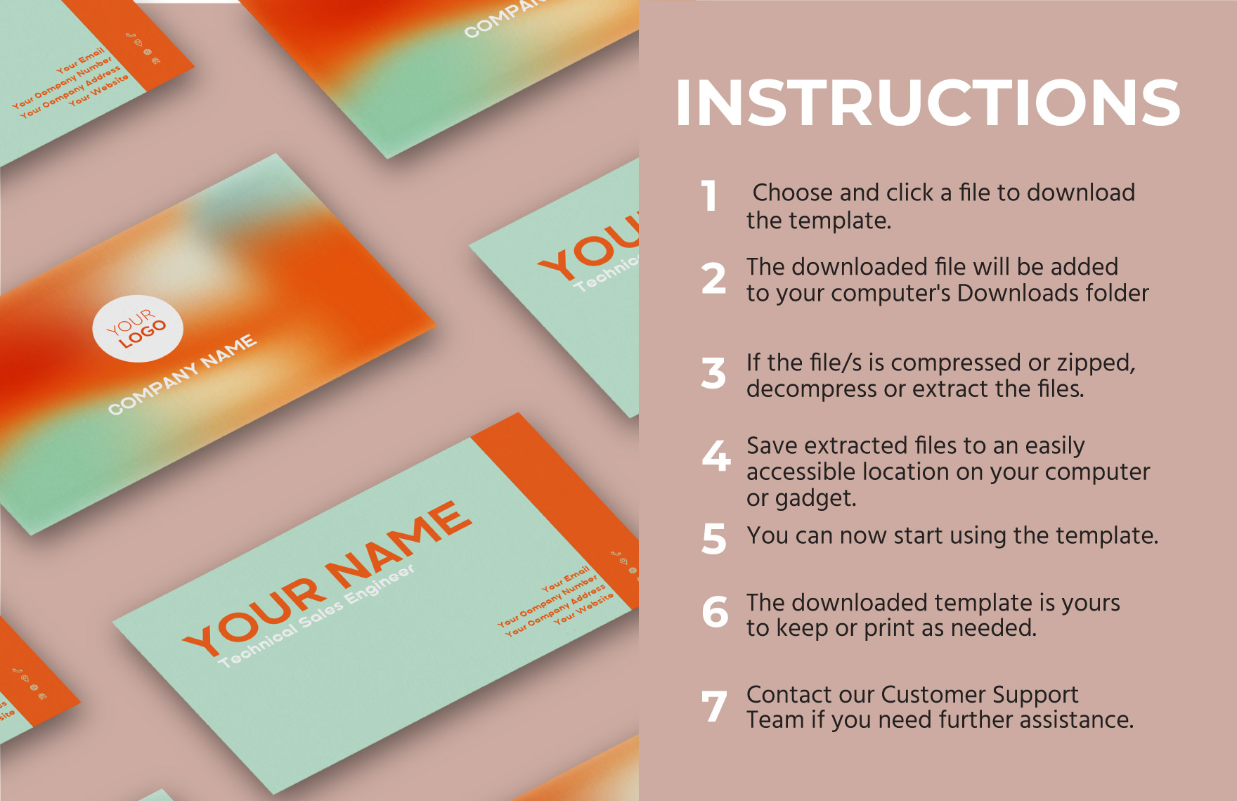 Technical Sales Engineer Business Card Template - Download in Word, PDF ...