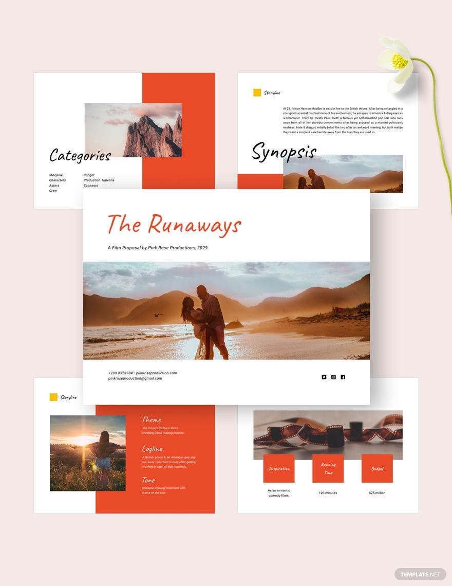 Feature Film Pitch Deck Template Download In PowerPoint Google 