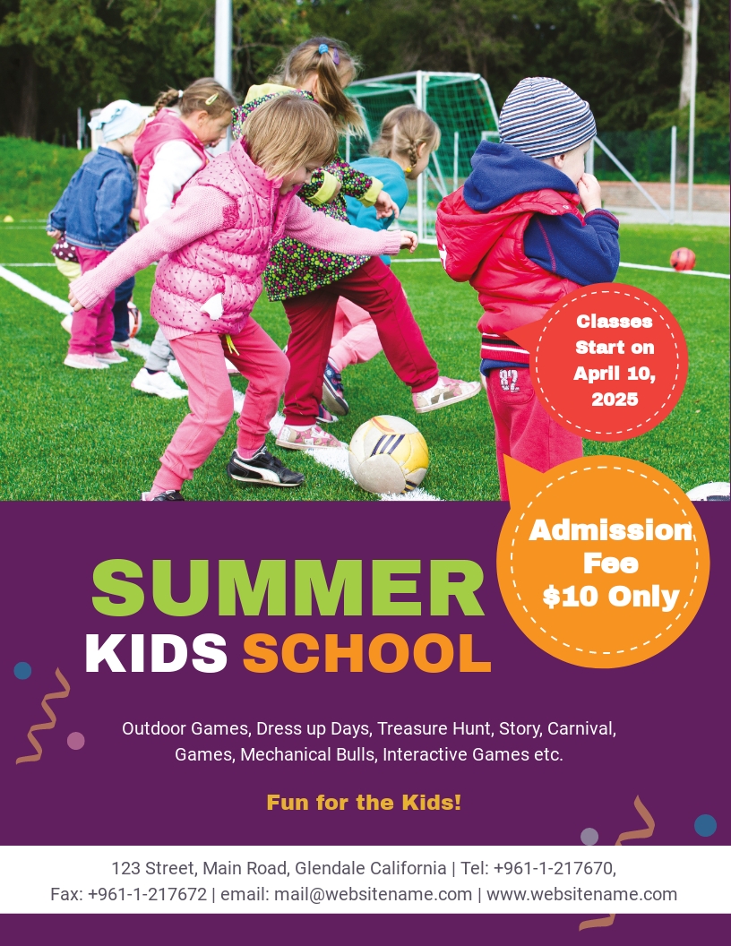 FREE School Flyer Templates In Microsoft Word DOC Template