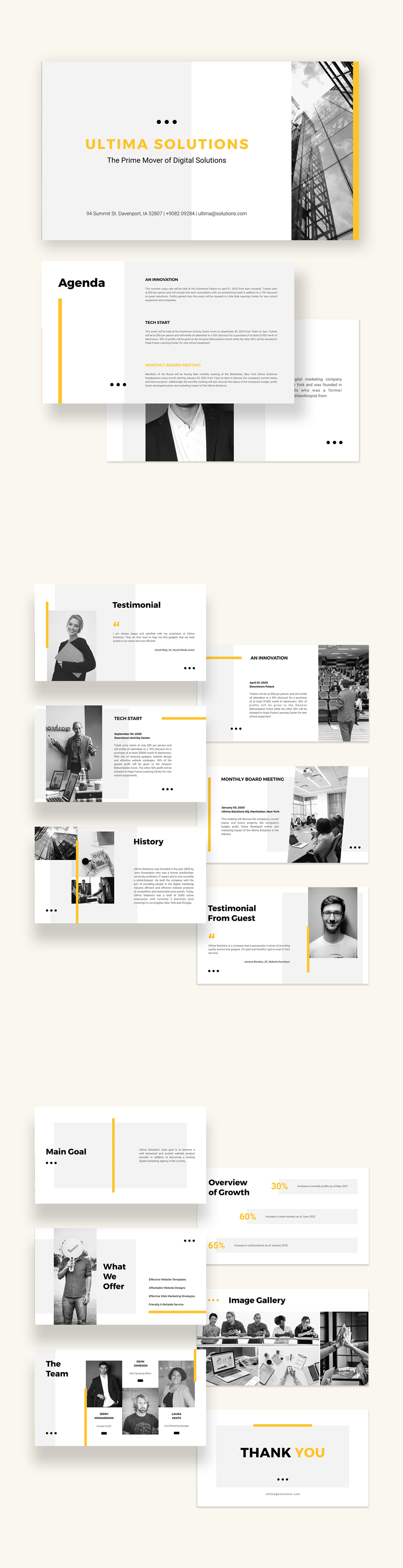 Startup Company Profile Presentation Template - PowerPoint | Template.net