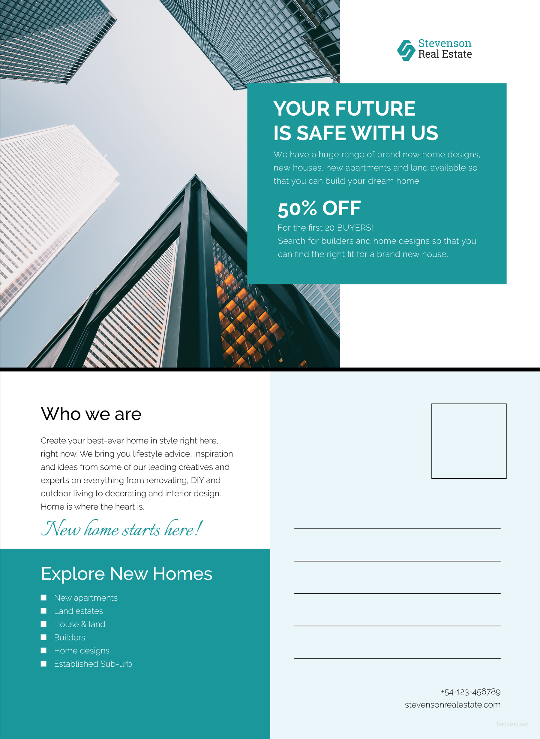 Free Corporate Business Postcard Template In Adobe Photoshop PSD 