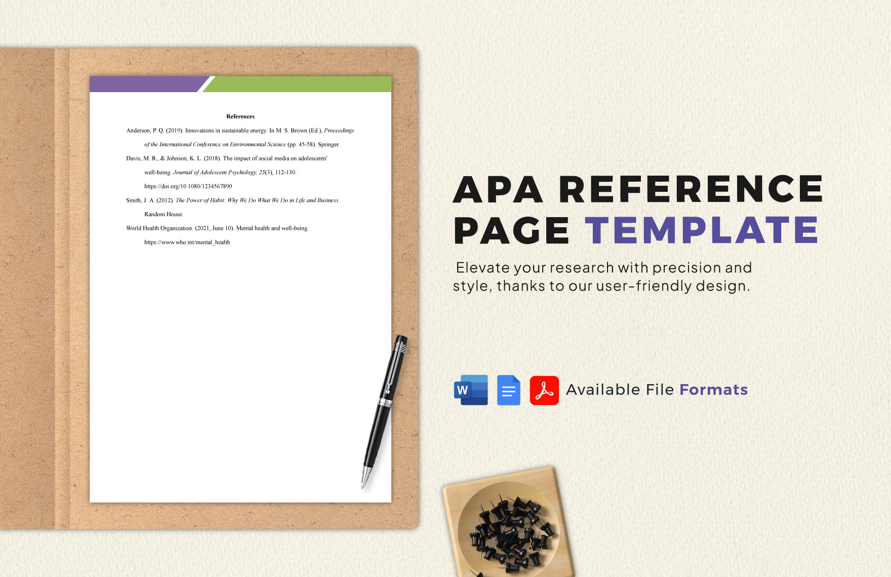 Editable APA Templates In Word To Download