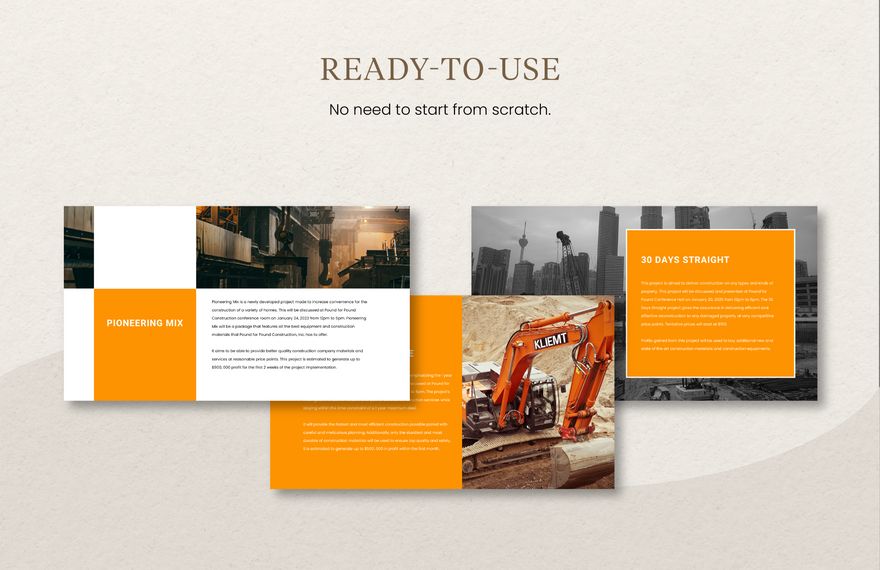 Construction Presentation Template - Download in PowerPoint, Google ...