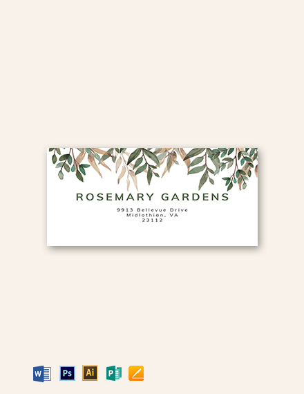 Address Label Template Word PSD Apple Pages Publisher 