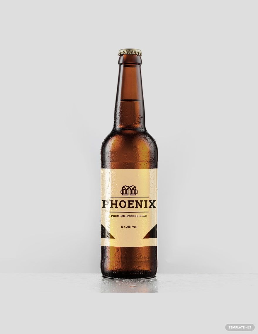 FREE Beer Label Template Download In Word Illustrator Photoshop 