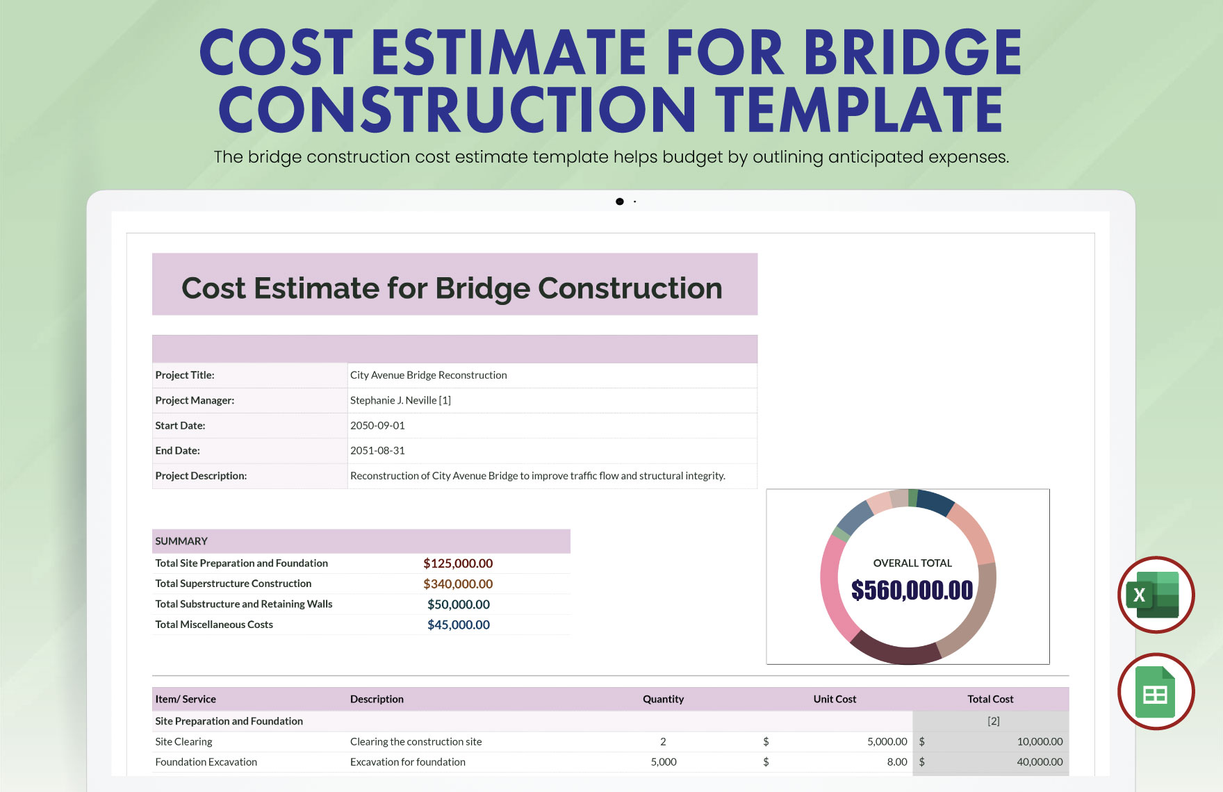 Editable Construction Estimate Templates In Excel To Download Editable Construction Estimate Templates In Excel To Download