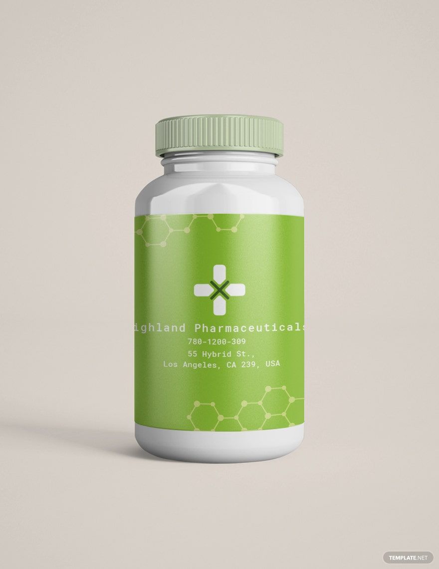 Pill Bottle Label Template Photoshop For Your Needs Free Word Template