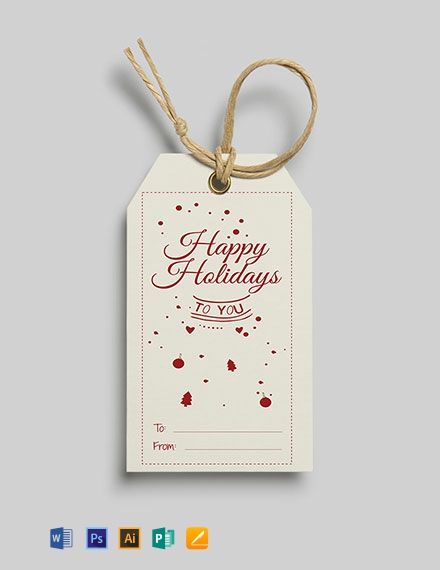 FREE Gift Tag Illustrator Template Download Template