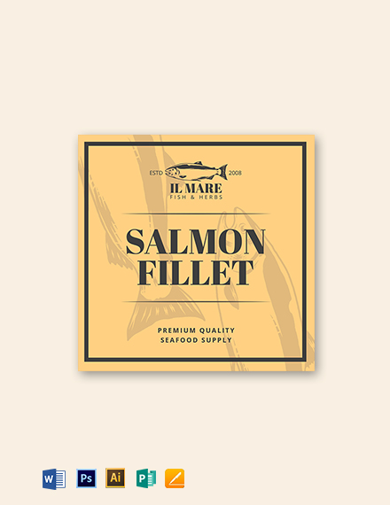 Food Label Template - Download in Word, Illustrator, PSD, Apple Pages ...