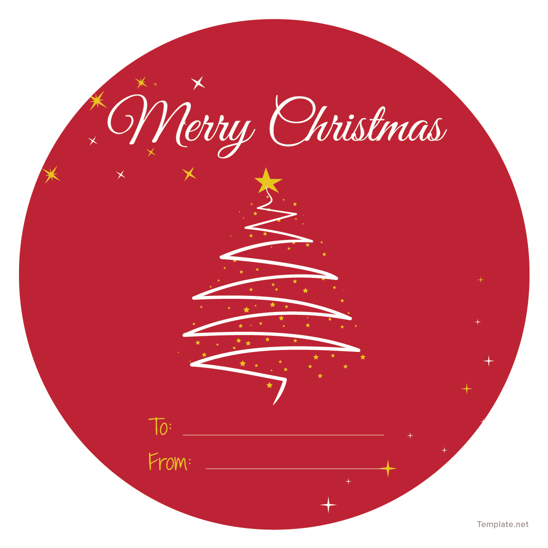 Free Round Gift Tag Template In Adobe Photoshop Illustrator Template
