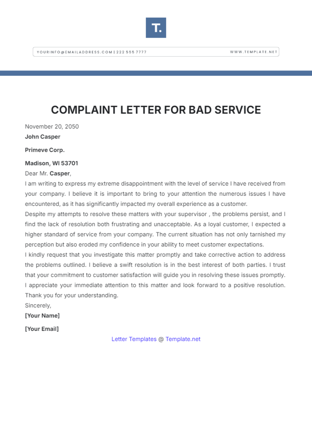 Free Nursing Home Complaint Letter Template To Edit Online