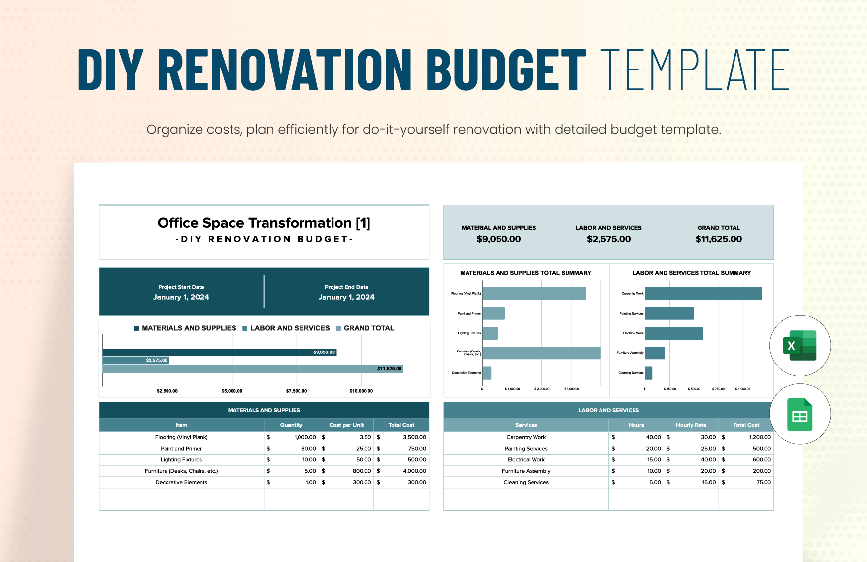 Page 5 Budget Templates In Excel FREE Download Template