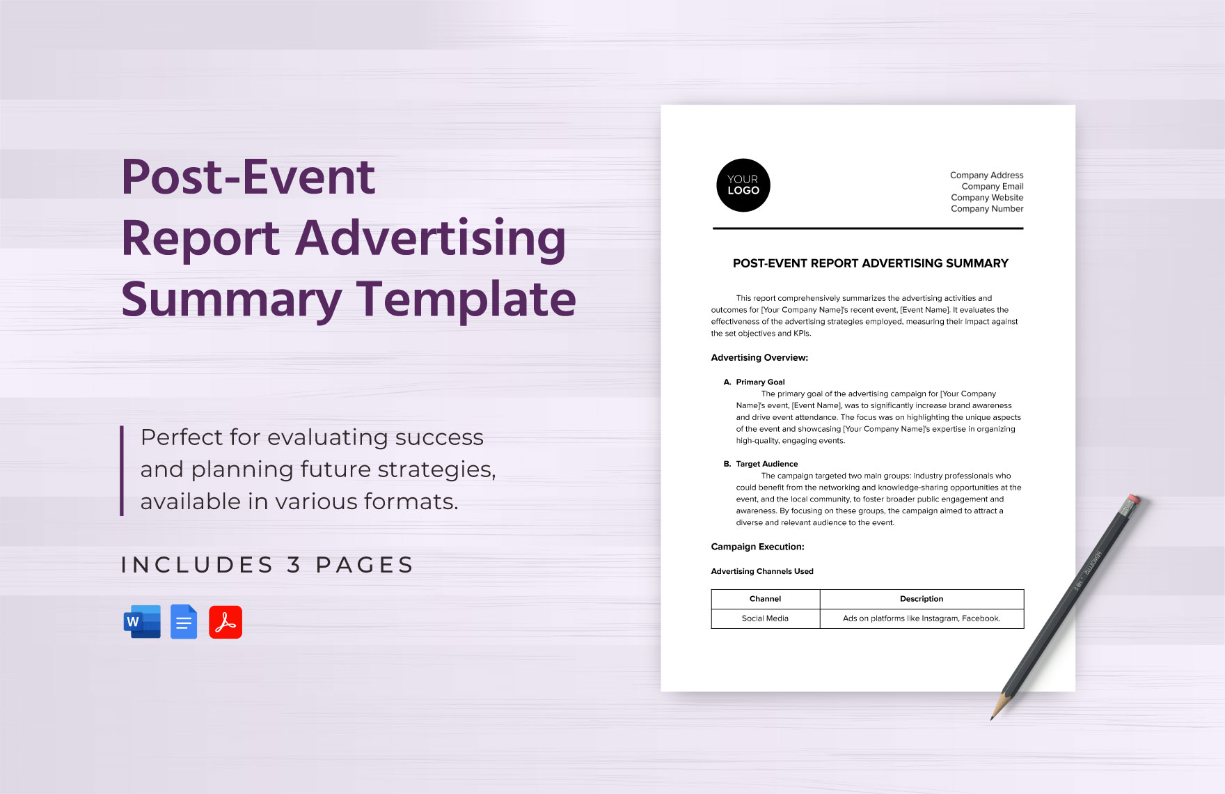 Free Advertising Report Templates To Edit Online And Print Free Advertising Report Templates To Edit Online And Print