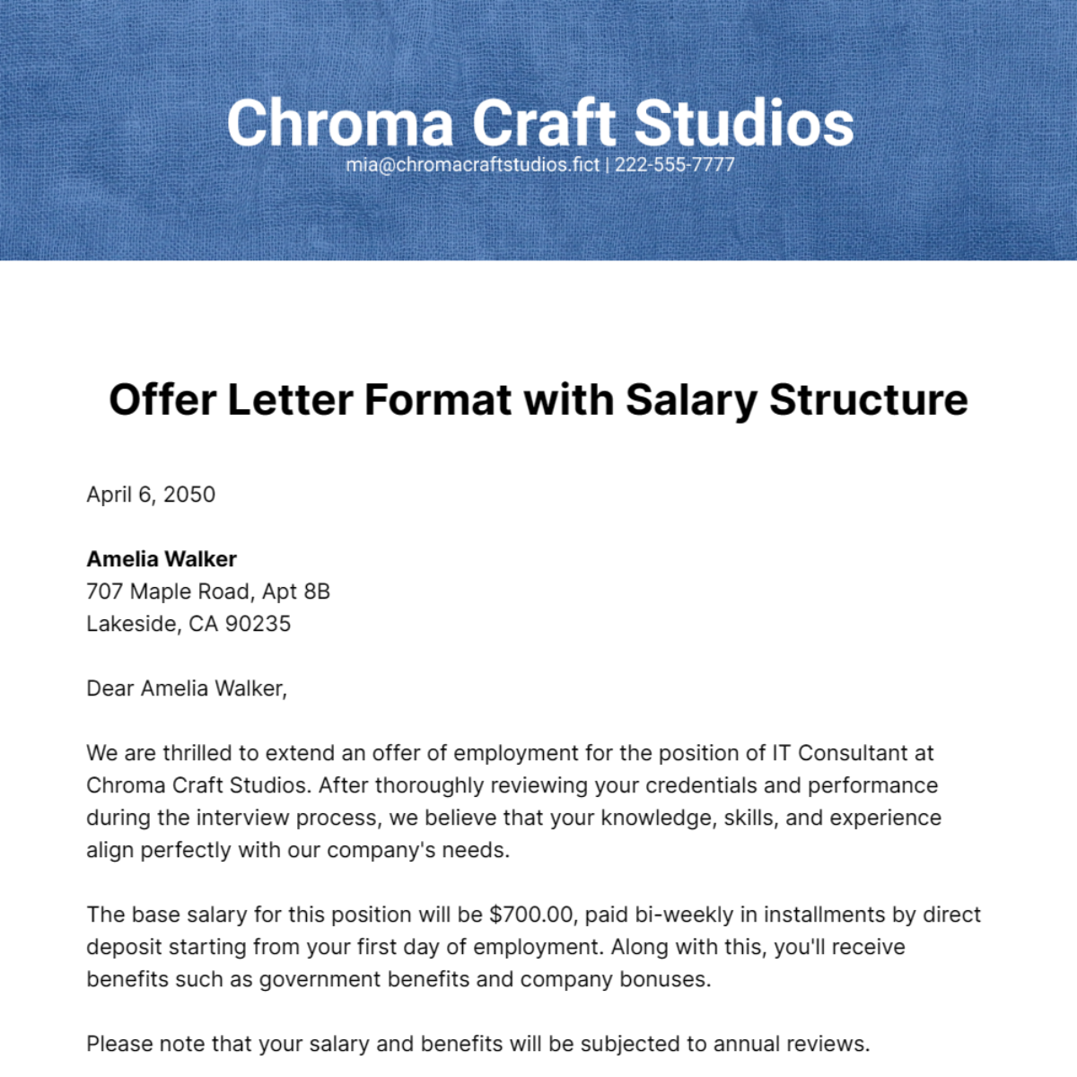 Free Salary Templates To Edit Online Free Salary Templates To Edit Online