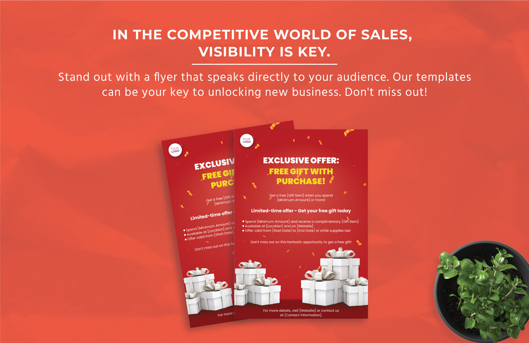 Sales Free Gift with Purchase Flyer Template - Download in Word, PDF ...