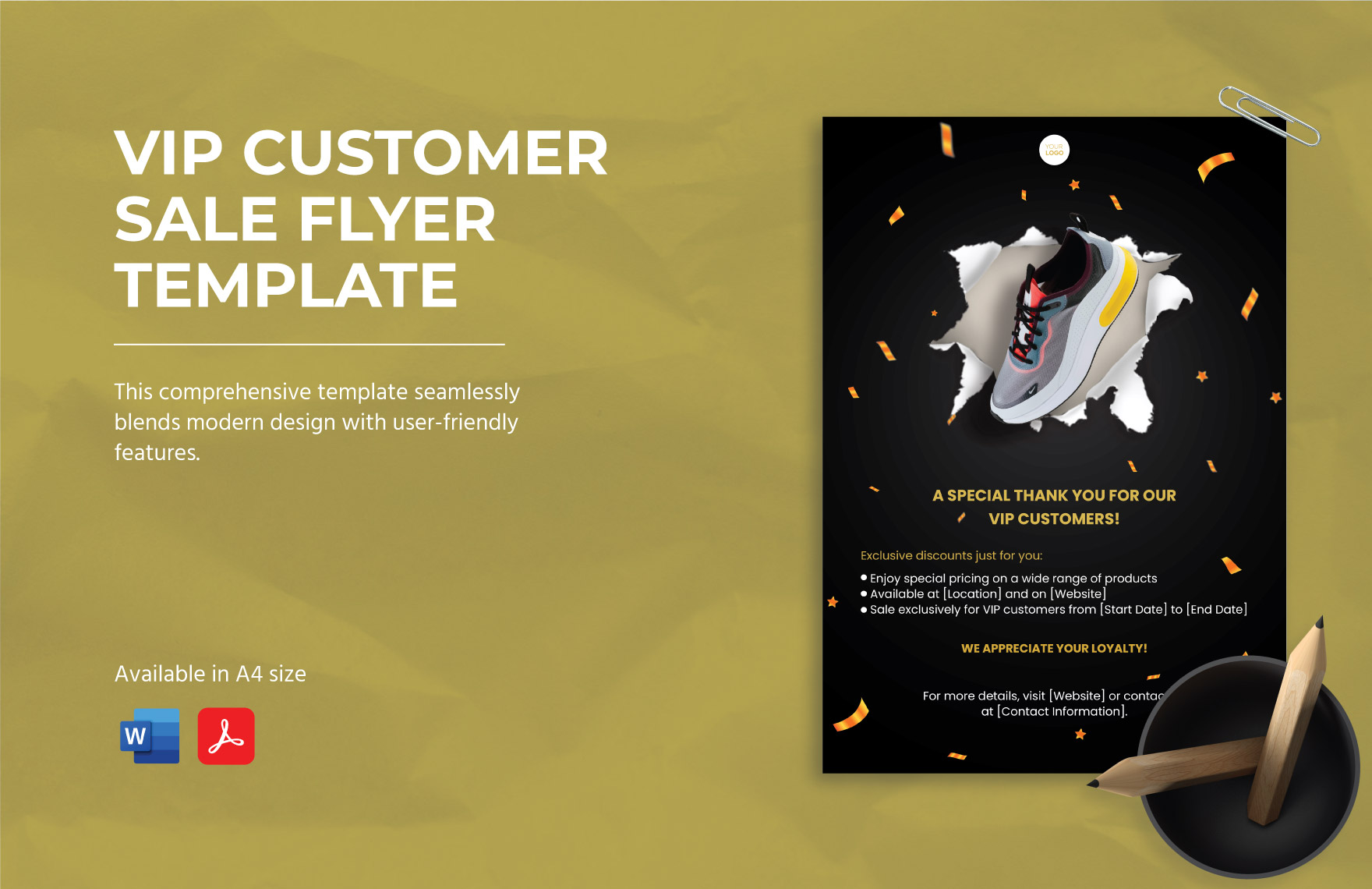 Sales Referral Program Flyer Template in MS Word, Portable Documents ...