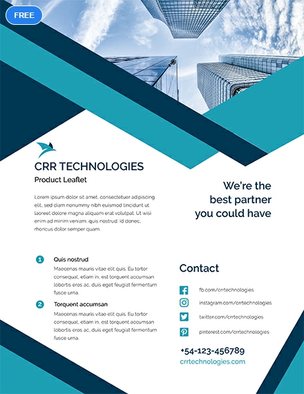 Modern Construction Leaflet Template - Edit Online & Download Example ...