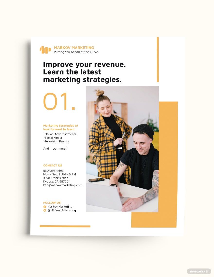 Small Business Reminder Flyer Template - Google Docs, Illustrator, Word ...