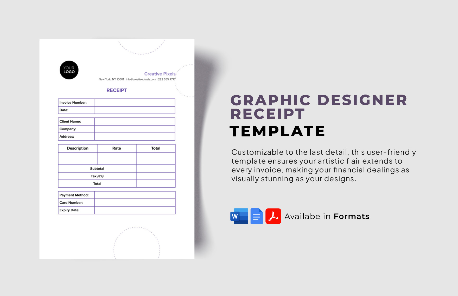 Hotel Receipt Template - Download in Word, Google Docs, Excel, Google ...