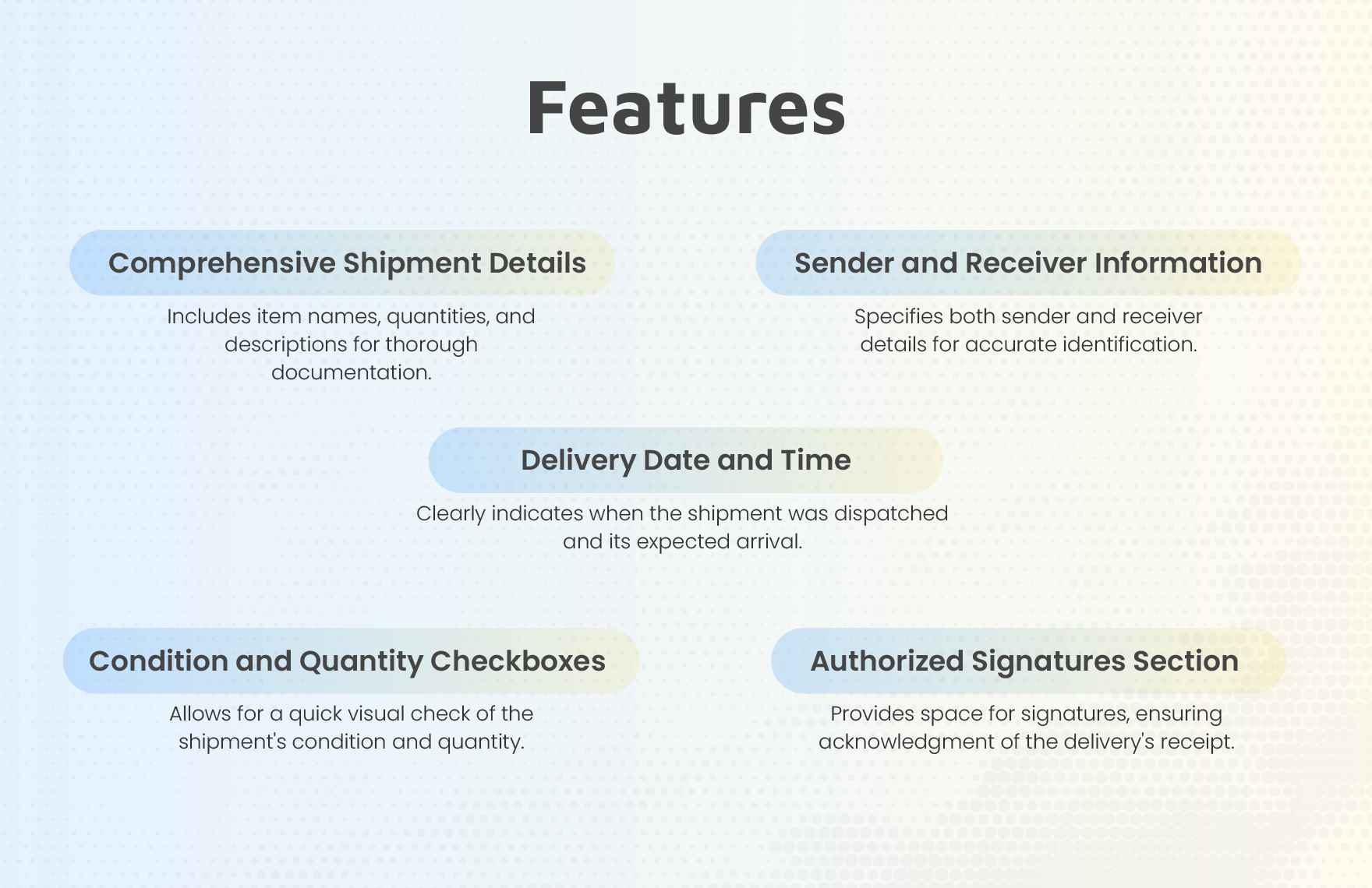 Shipping Delivery Note Template - Download in Excel, Google Sheets ...