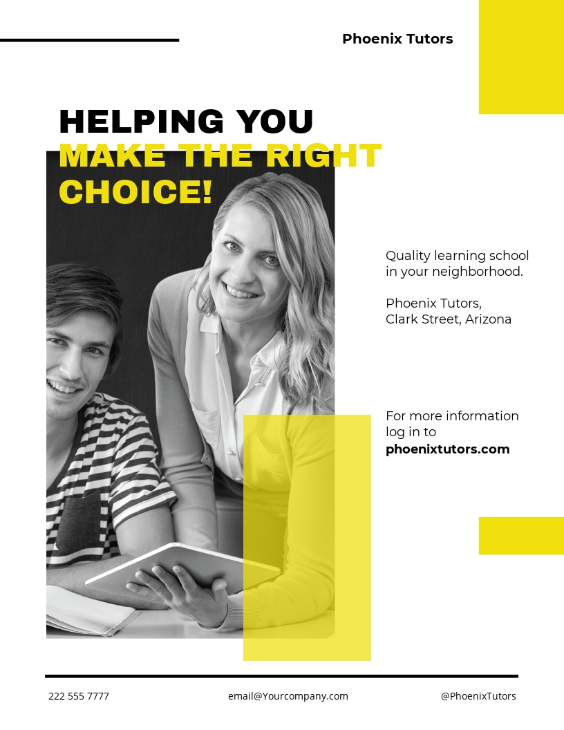 Tutoring School Flyer Template
