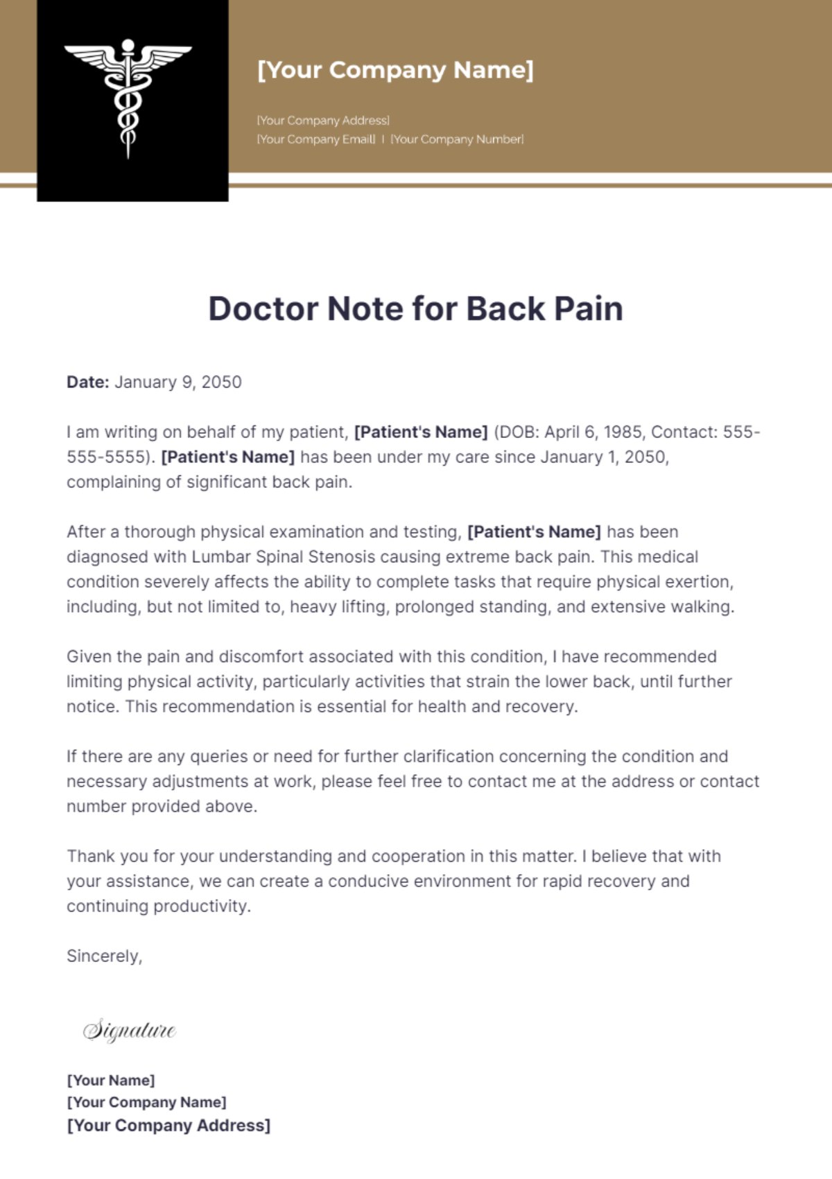 FREE Doctor Note Templates & Examples - Edit Online & Download ...