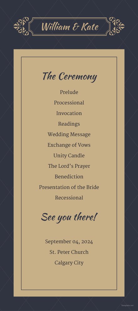 60th Birthday Program Template In Adobe Photoshop Illustrator 