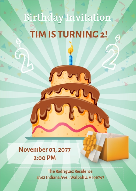 FREE Email Birthday Invitation Template - Word (DOC) | PSD | InDesign ...