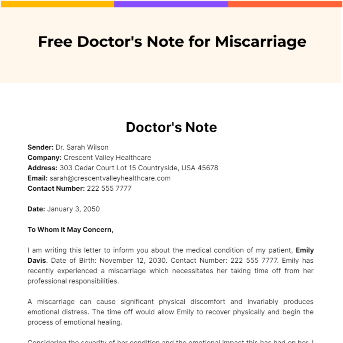 FREE Doctor Note Edit Online Download Template
