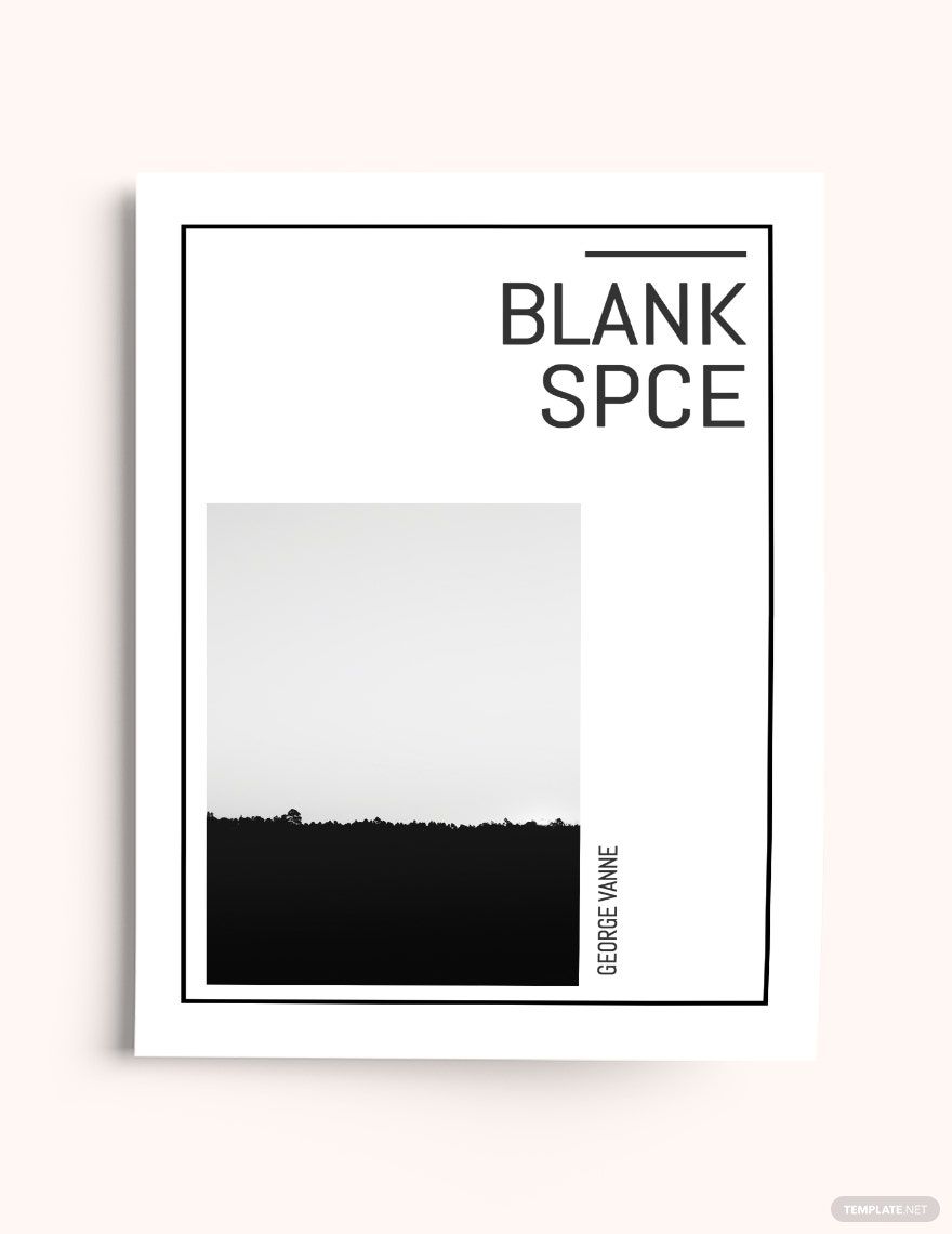 Free Blank Book Cover Template Download In Word PDF Illustrator 