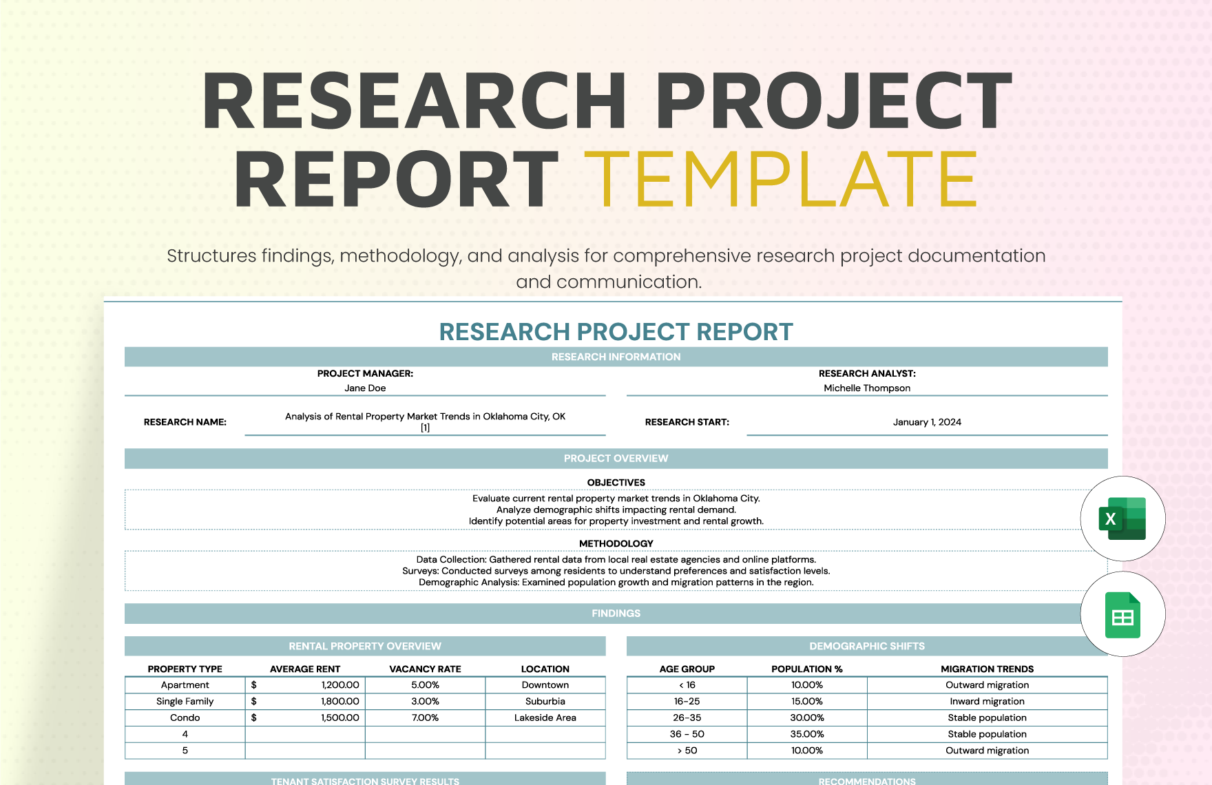Free Editable Research Templates In Excel To Download Free Editable Research Templates In Excel To Download