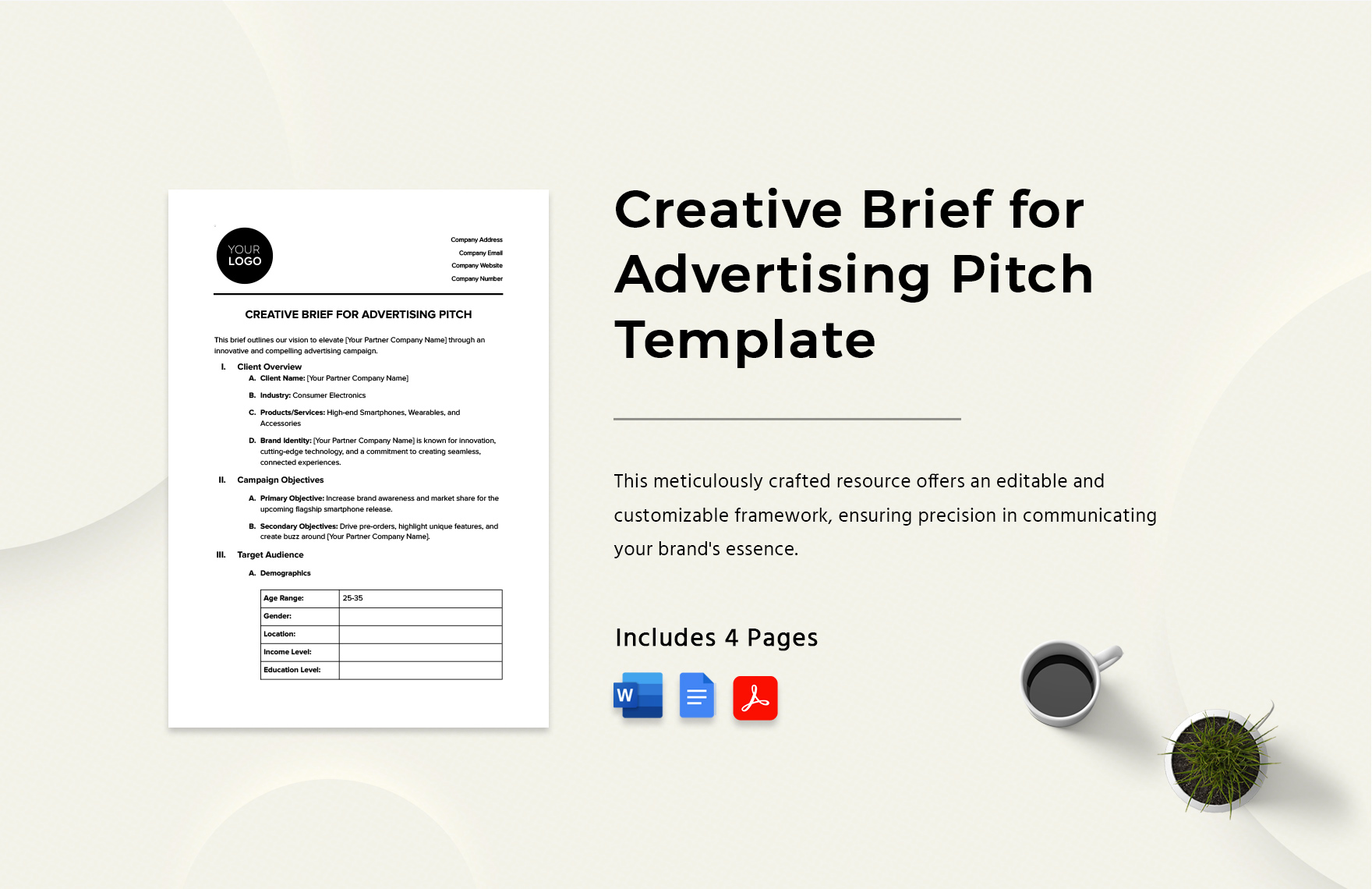 Briefing Document Template In Word PDF Google Docs Download Briefing Document Template In Word PDF Google Docs Download