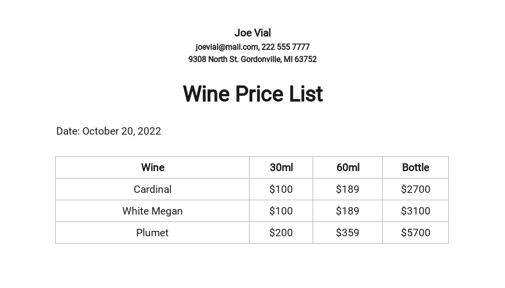 FREE Grocery Shop Price List Template - Word | Excel | Apple Pages ...