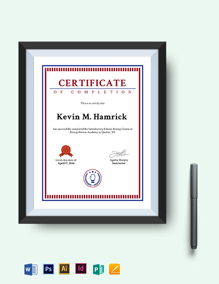 Boxing Certificate - 5+ Word, PSD Format Download