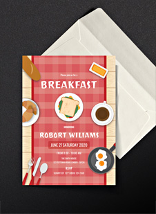 Free Welcome Breakfast Invitation Template in Adobe Illustrator ...