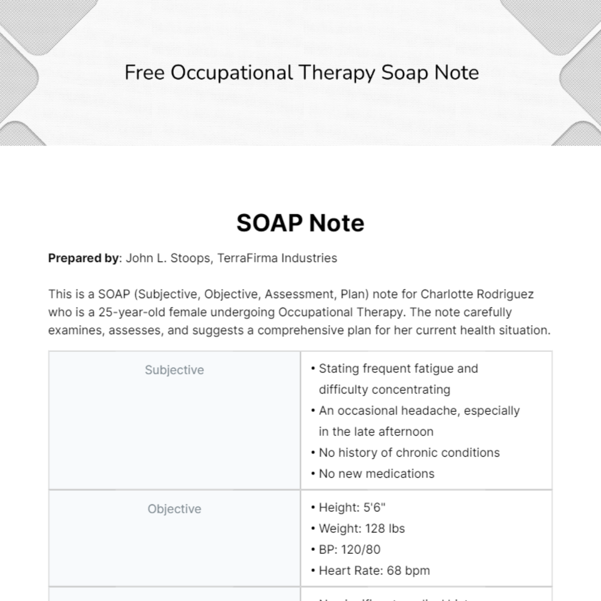 FREE SOAP Note Templates Templates Examples Edit Online Download