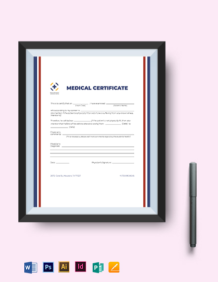 52+ Medical Certificate Templates - PDF, Docs, Word