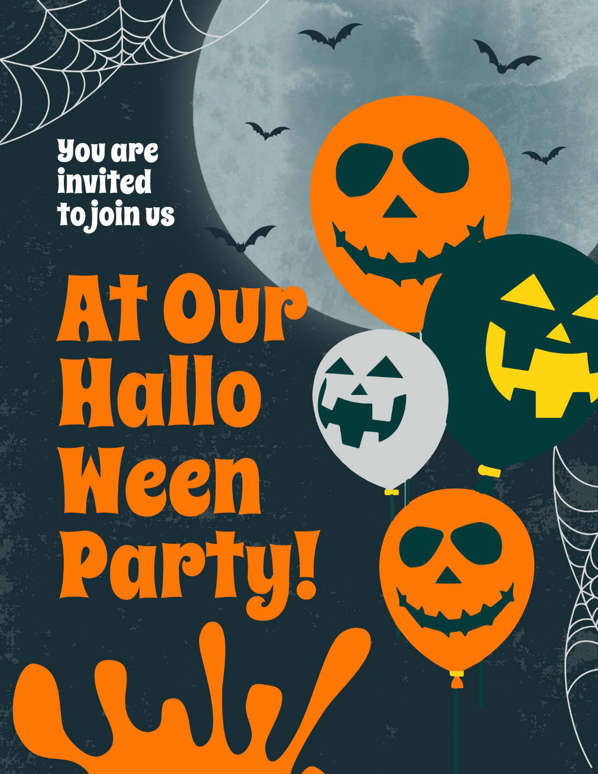 Free Halloween Invitation Flyer Template To Edit Online
