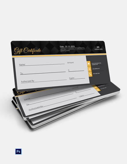 Free Elegant Christmas Gift Certificate Template - Google Docs, Word, Apple Pages, PSD ...