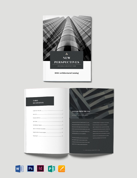Company Catalog Template - Word | PSD | InDesign | Apple Pages | Publisher