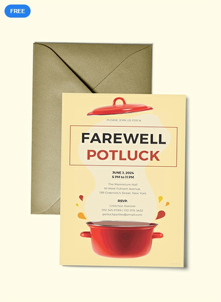 Happy Hour Farewell Invitation Template - Edit Online & Download ...