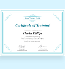 Free Industrial Training Certificate Template in Adobe Photoshop ...