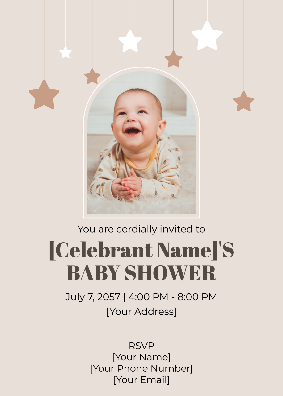 Baby Shower Invitation Templates - Edit Online & Download Example ...