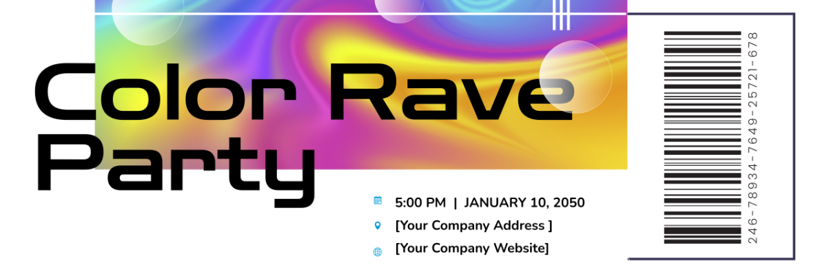 Editable Ticket Template - Edit Online & Download Example | Template.net