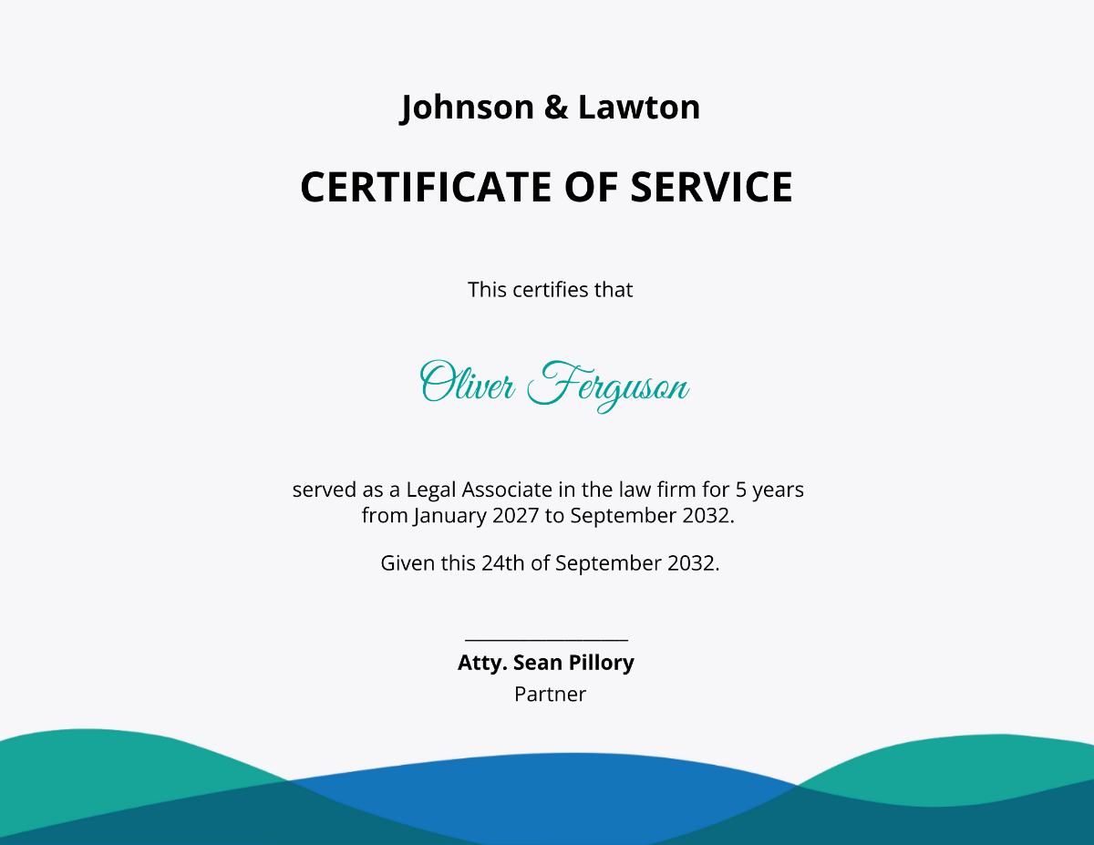 FREE Service Certificate Templates Examples Edit Online Download