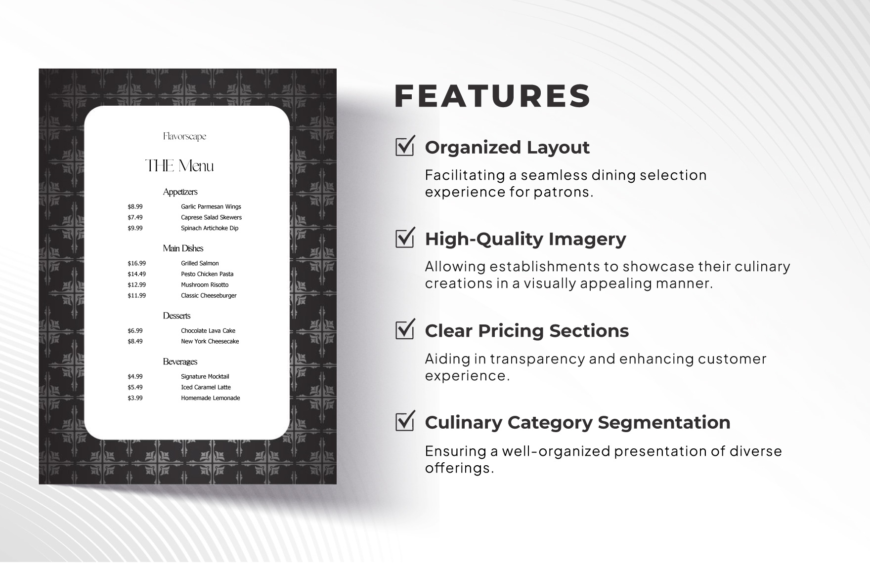 Free Menu for iPad Template - Download in Word, Google Docs, PDF ...